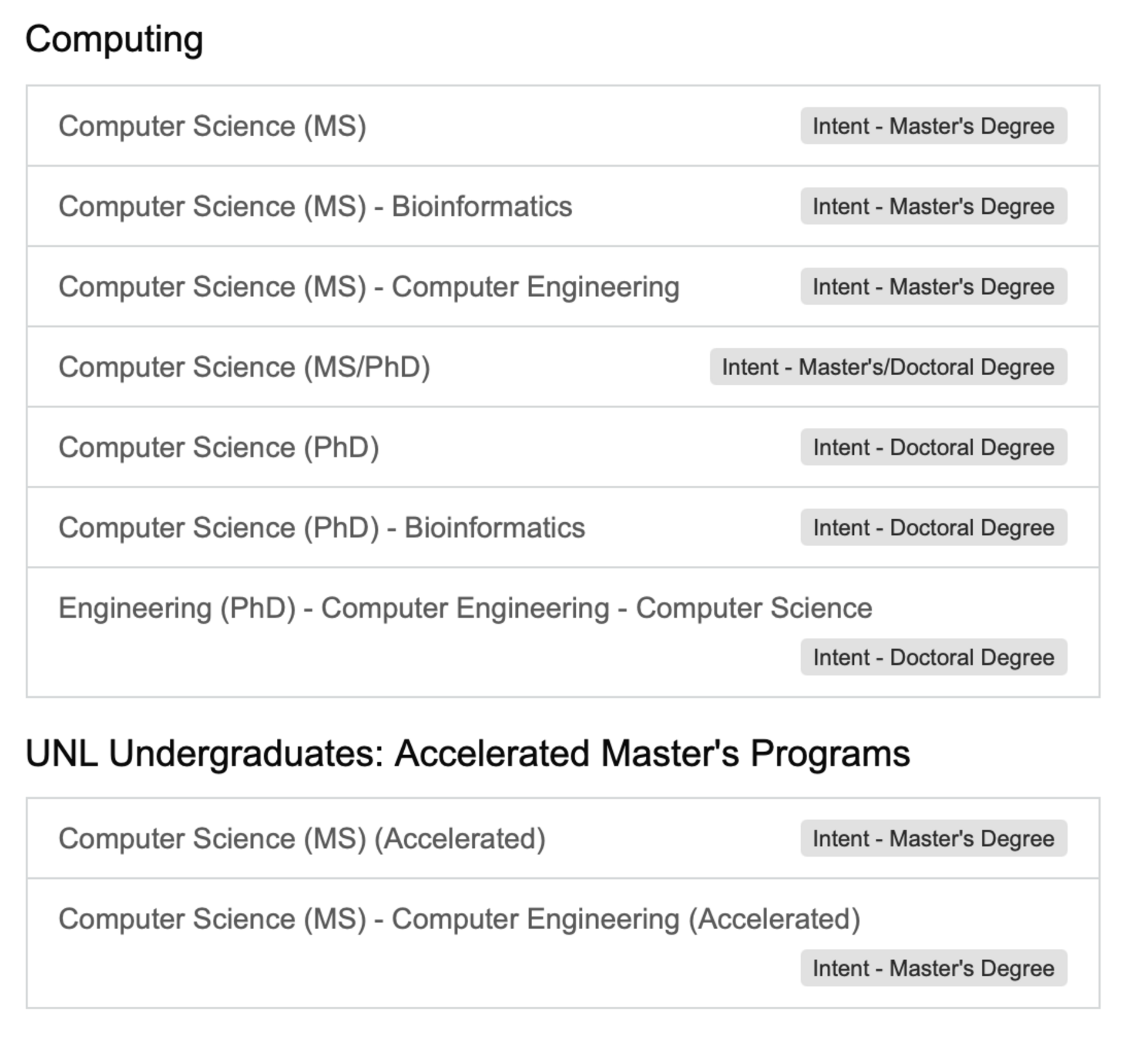 Graduate | School of Computing | Nebraska